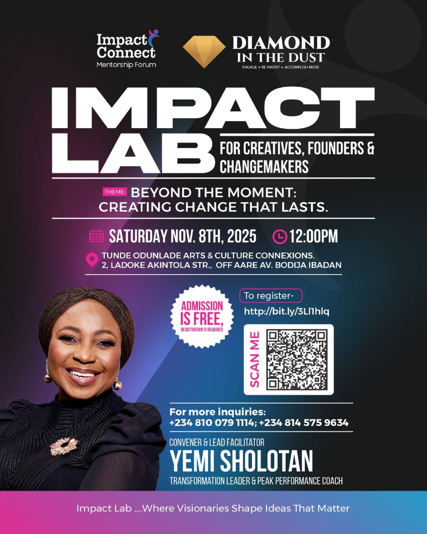 IMPACT LAB 2025, Tunde Odunlade Arts & Culture Connexions, Ibadan, 8 November 2025 | AllEvents
