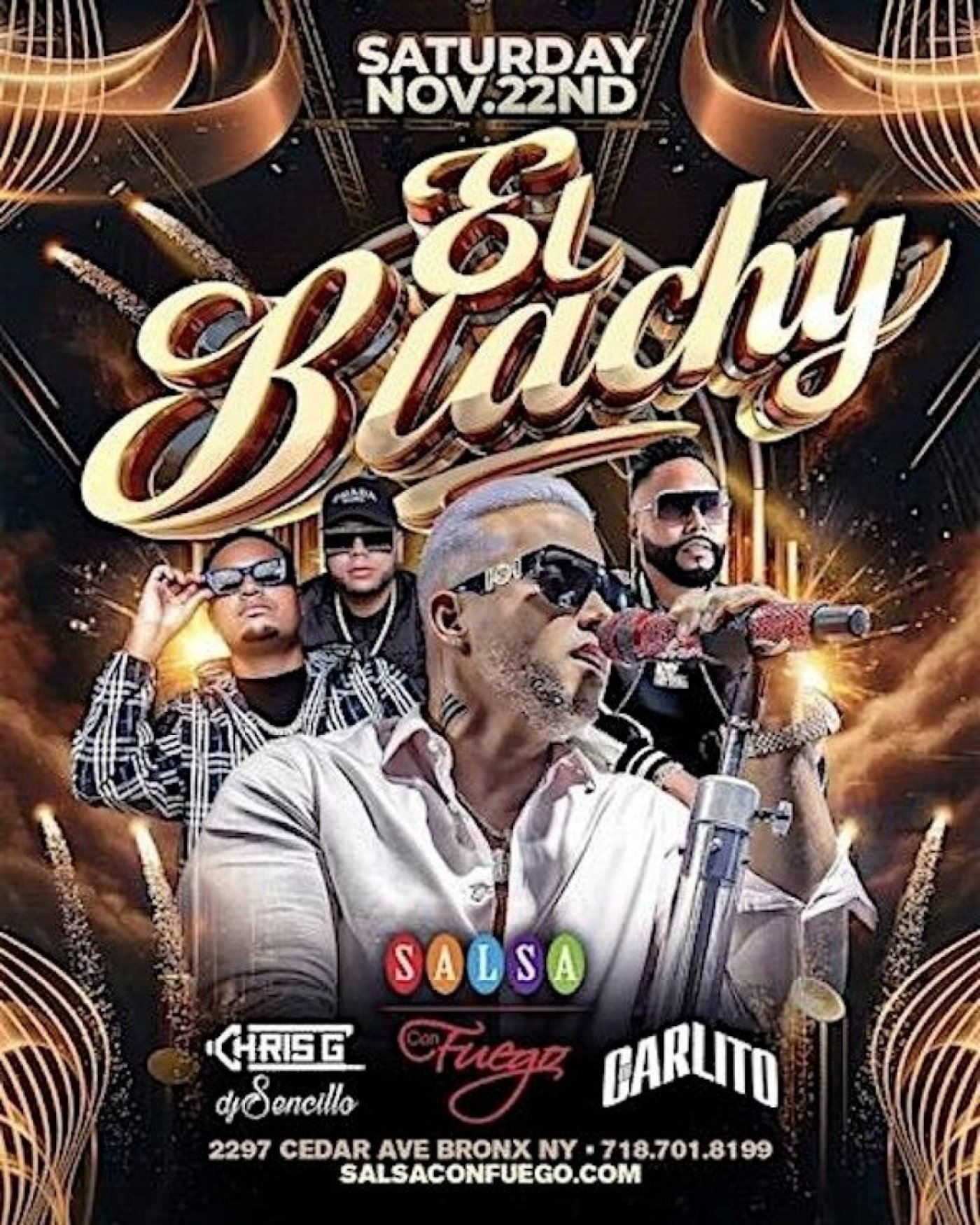 El Blachy Live at Salsa Con Fuego Bronx – Latin Concert & Nightlife ...