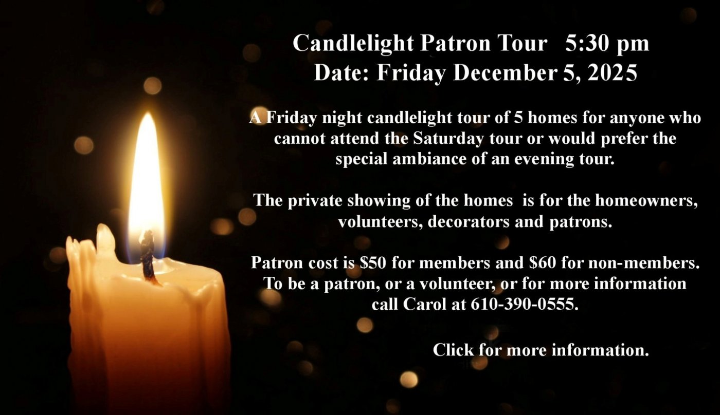 Candlelight Patron Tour, Governor Wolf Historical Society, Bath, 5 ...