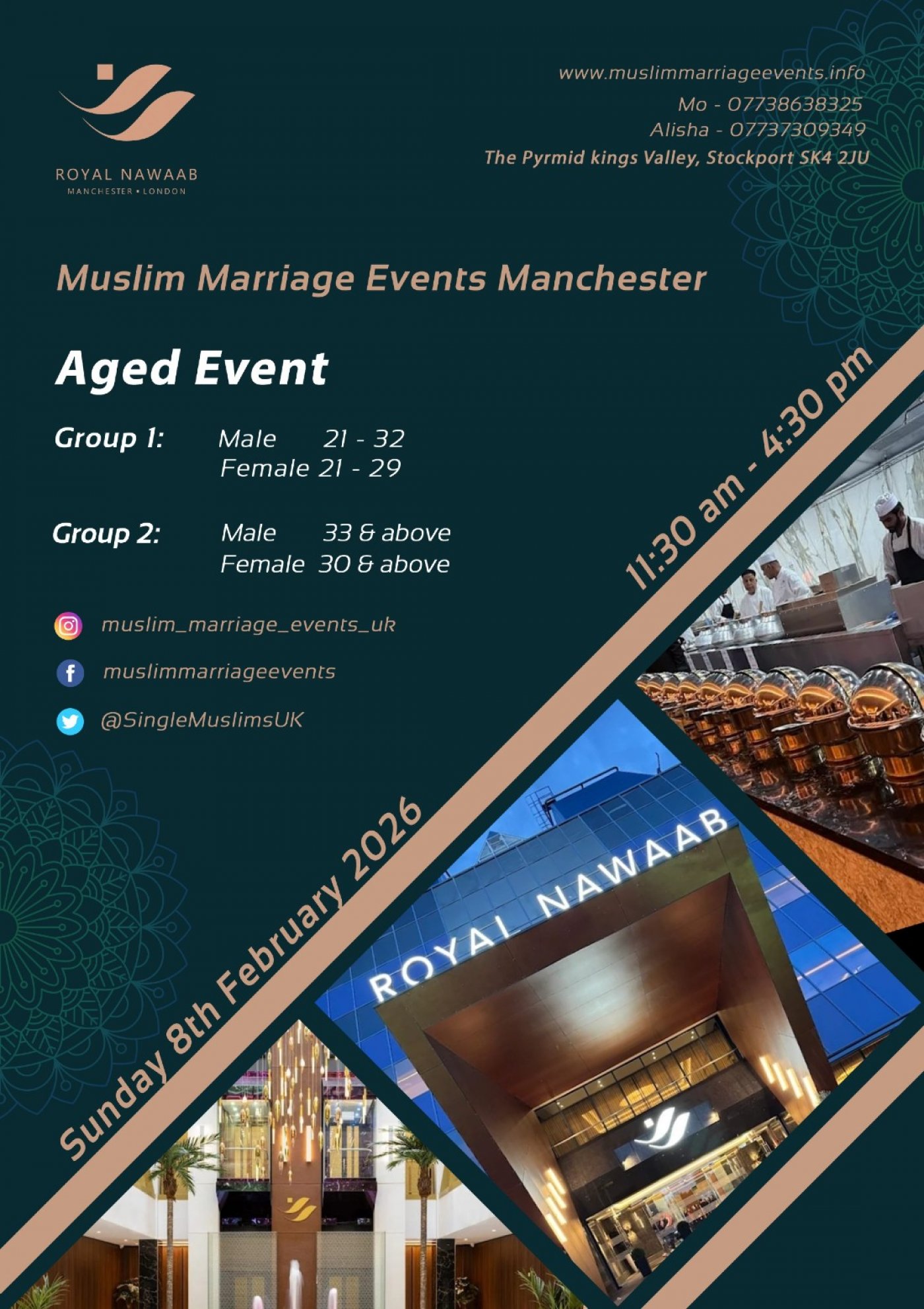 Manchester Single Muslim Marriage Events Tickets, Royal Nawaab Pyramid ...