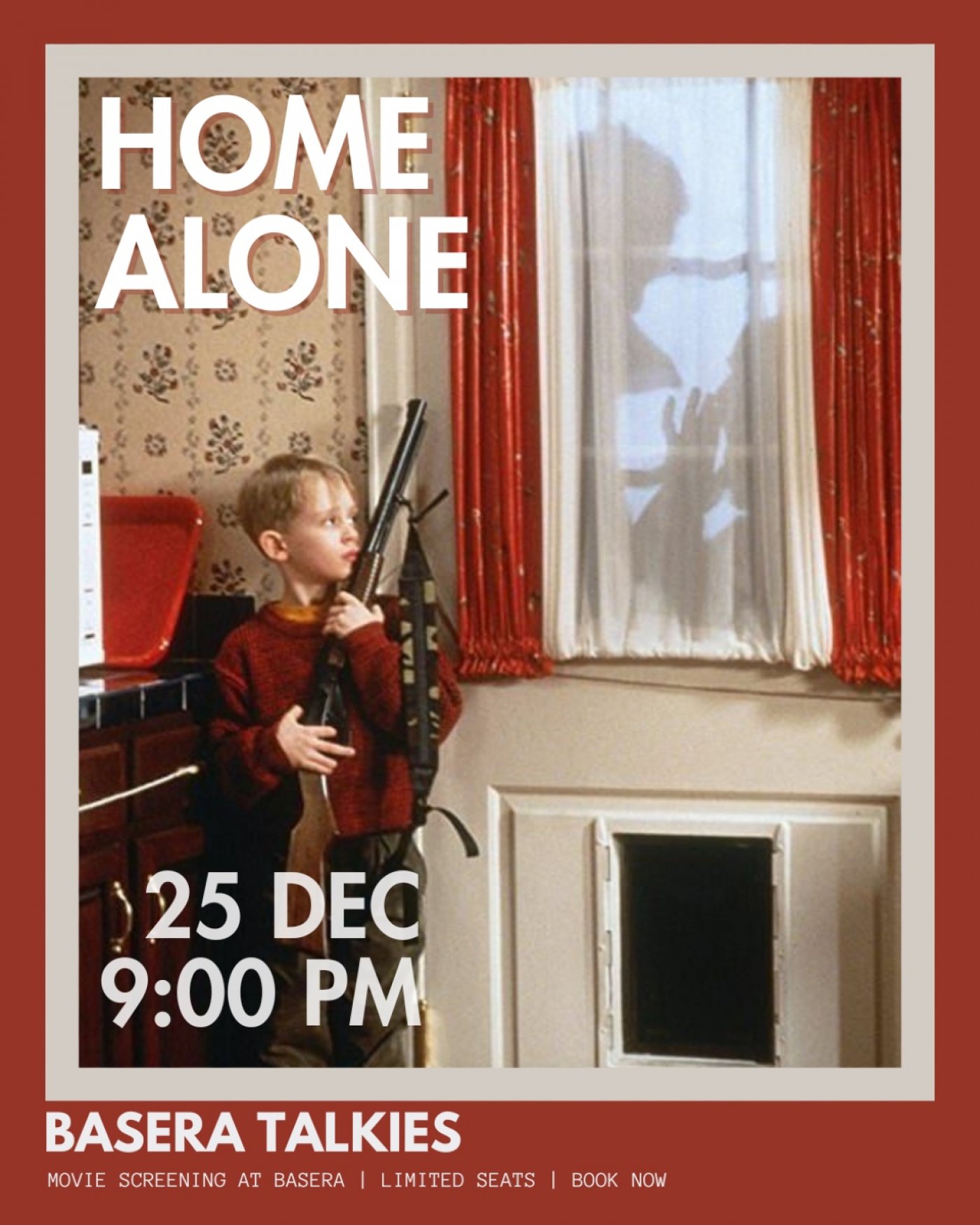 Basera Talkies: Home Alone Movie Screening Tickets, Cafe Basera ...