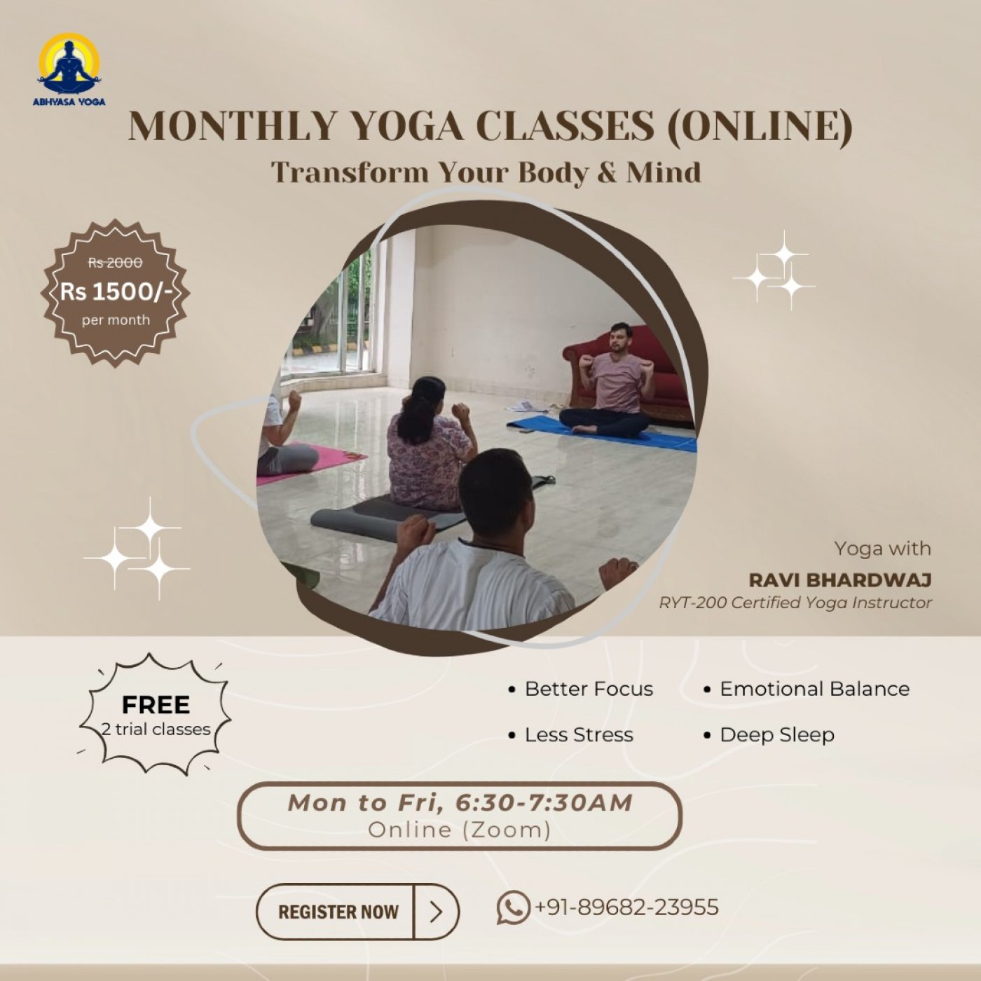 Monthly Yoga Classes- Demo Tickets, Gurugram, Gurgaon | AllEvents