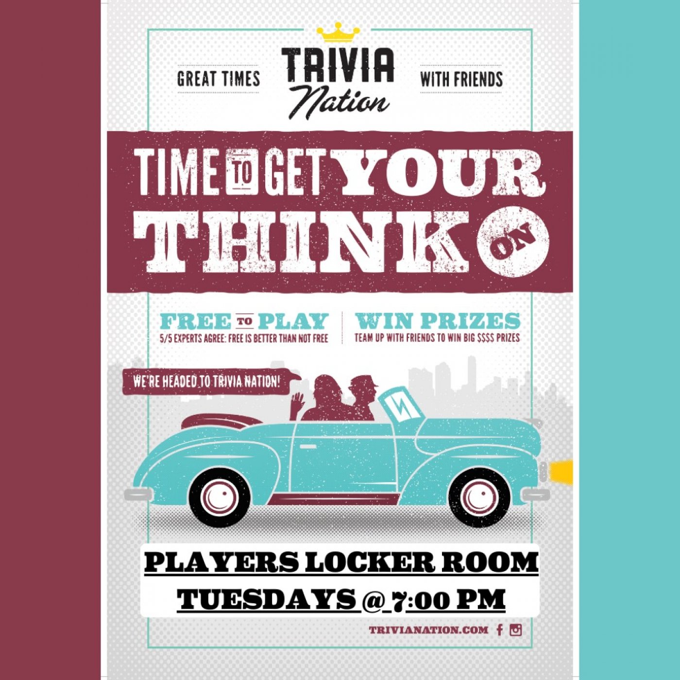 Trivia Night w/Trivia Nation @Players Locker Room Tickets, Players ...