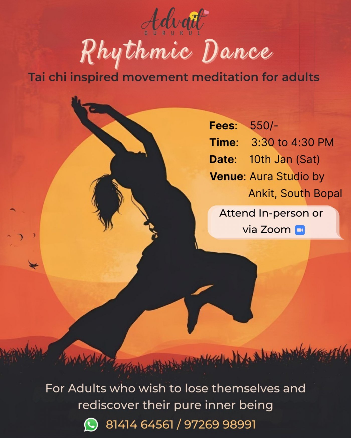 Rhythmic Dance (Online / In-person): Tai chi inspired movement ...