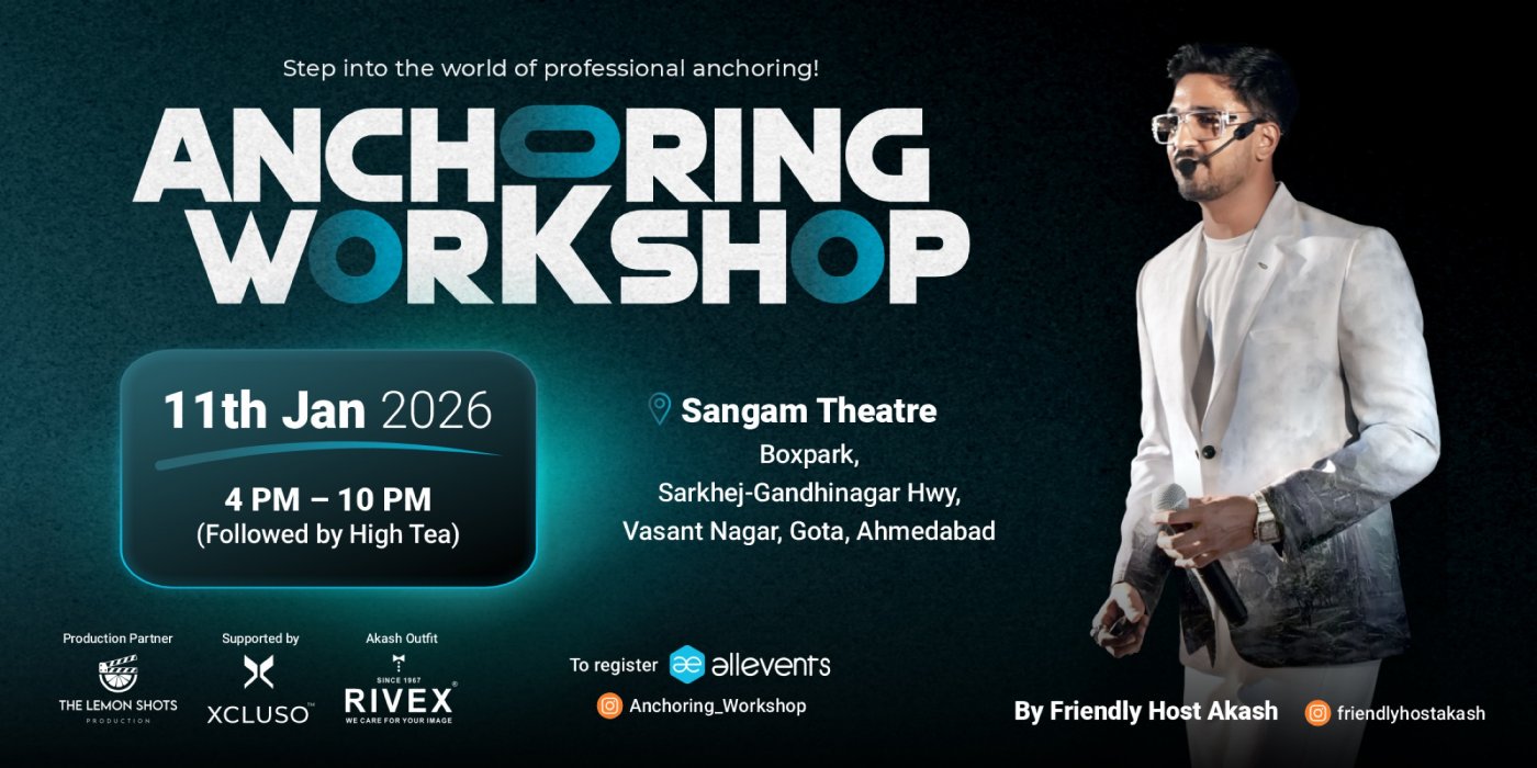 Anchoring Workshop by Friendly Host Akash , Sangam Theatre, Boxpark ...