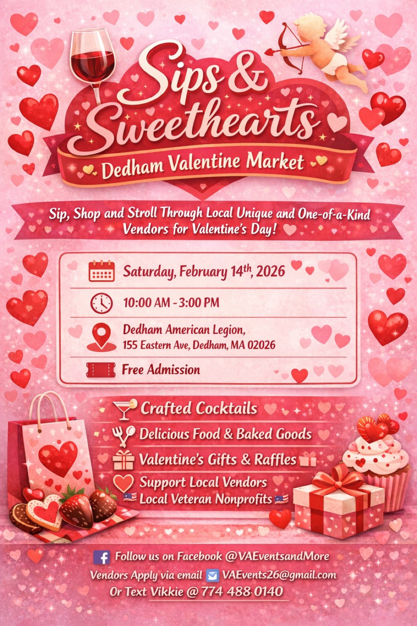 Sips & Sweethearts , American Legion, Dedham, 14 February 2026 | AllEvents