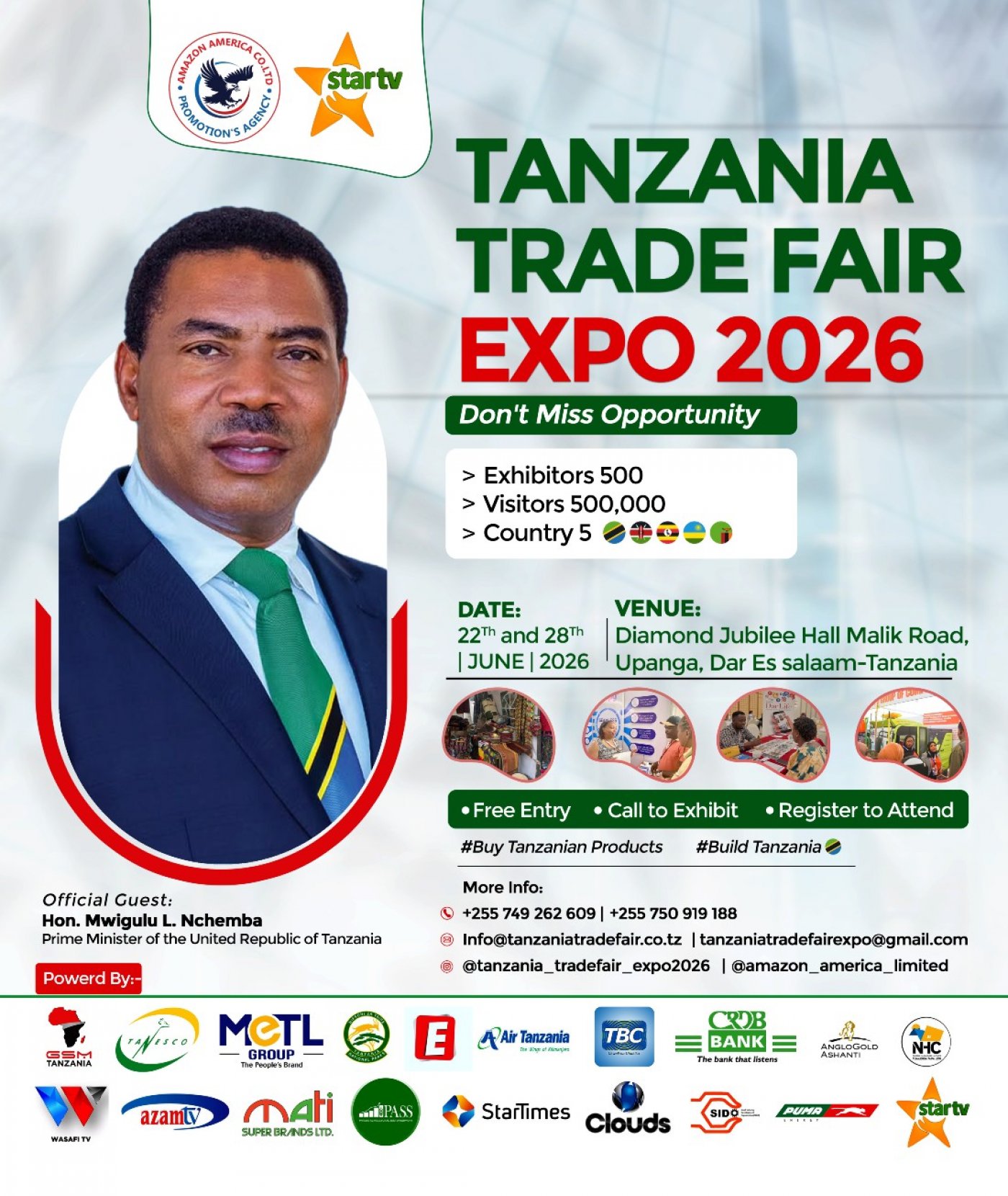 Welcome TANZANIA TRADE FAIR EXPO CONFERENCE 2026., Diamond Jubilee ...