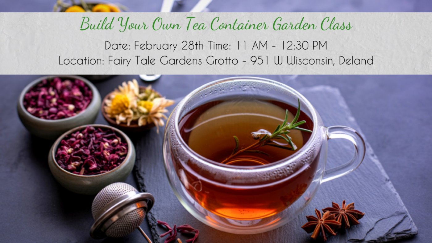 Build Your Own Tea Container Garden Class Tickets, Fairy Tale Gardens ...