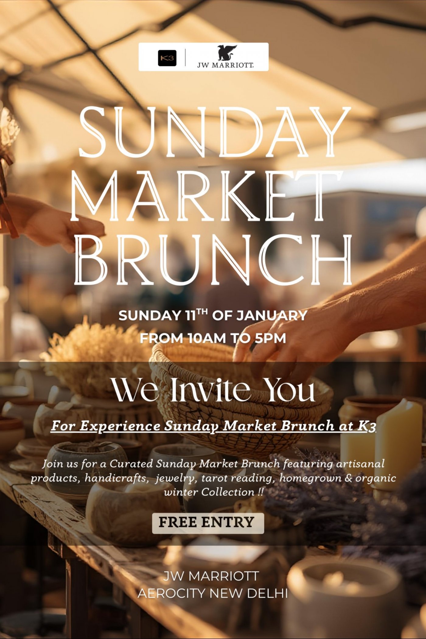 Sunday Market Brunch @ JW Marriott, JW Marriott Hotel New Delhi ...