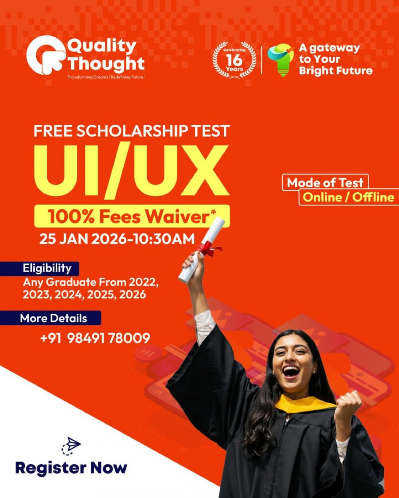 UIUX Scholarship Test Free Tickets, January 25 2026 | AllEvents