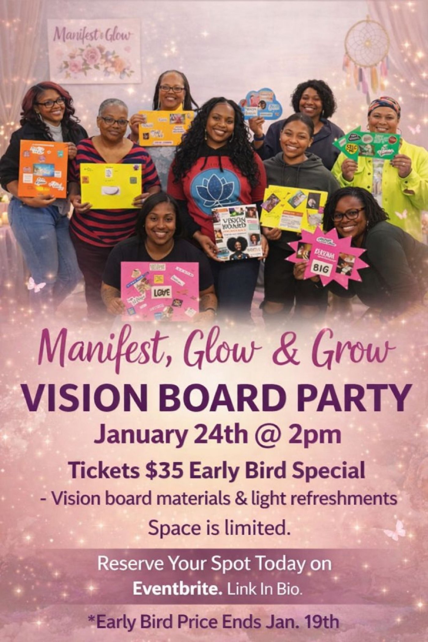 Manifest, Glow & Grow Vision Board Party, One World Studio, Baltimore ...