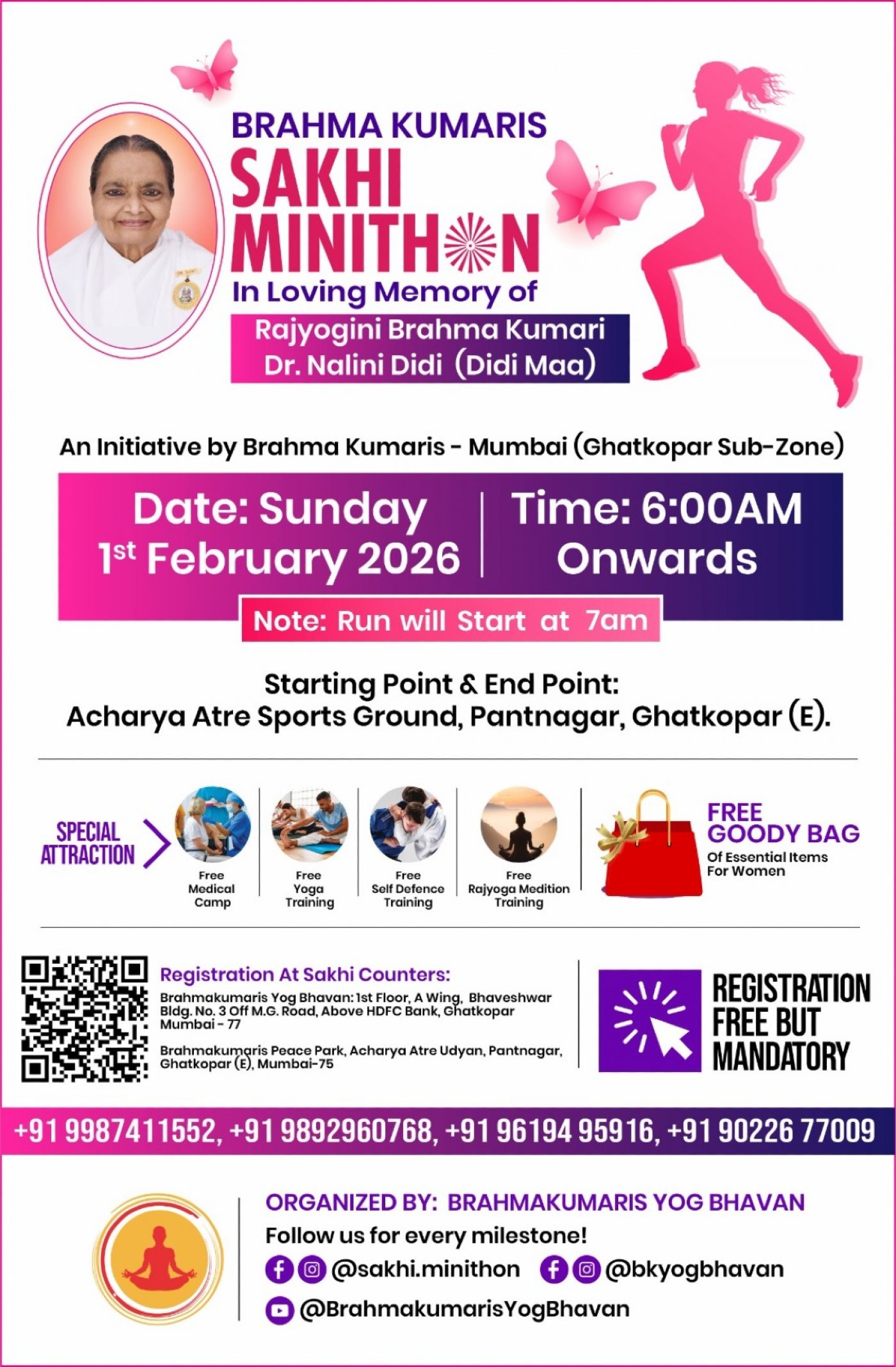 BRAHMA KUMARIS SAKHI MINITHON 2026 – Things to Do in Mumbai | AllEvents
