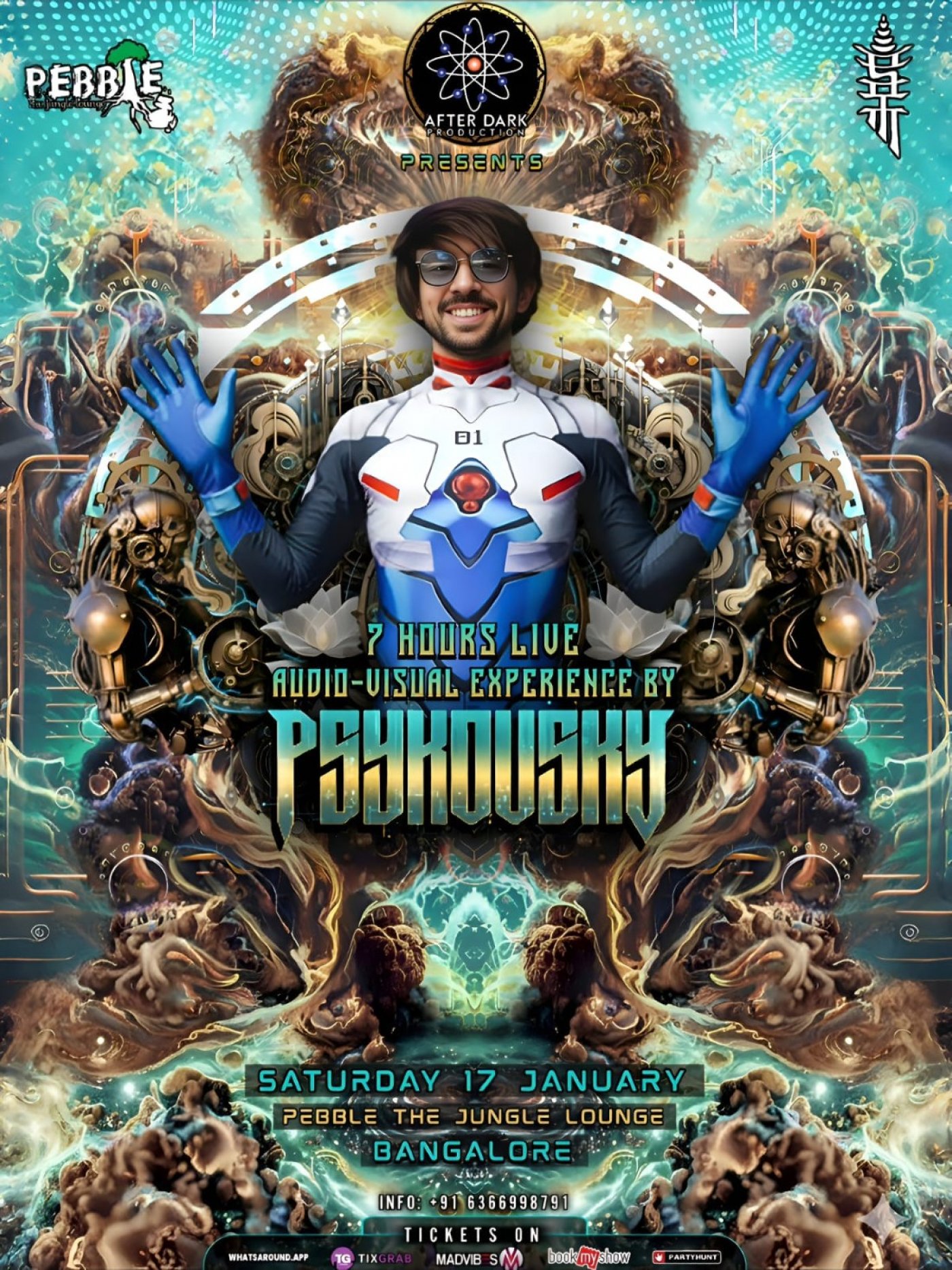 Psykovsky 7 hours Live audio video set Tickets, Palace Grounds ...