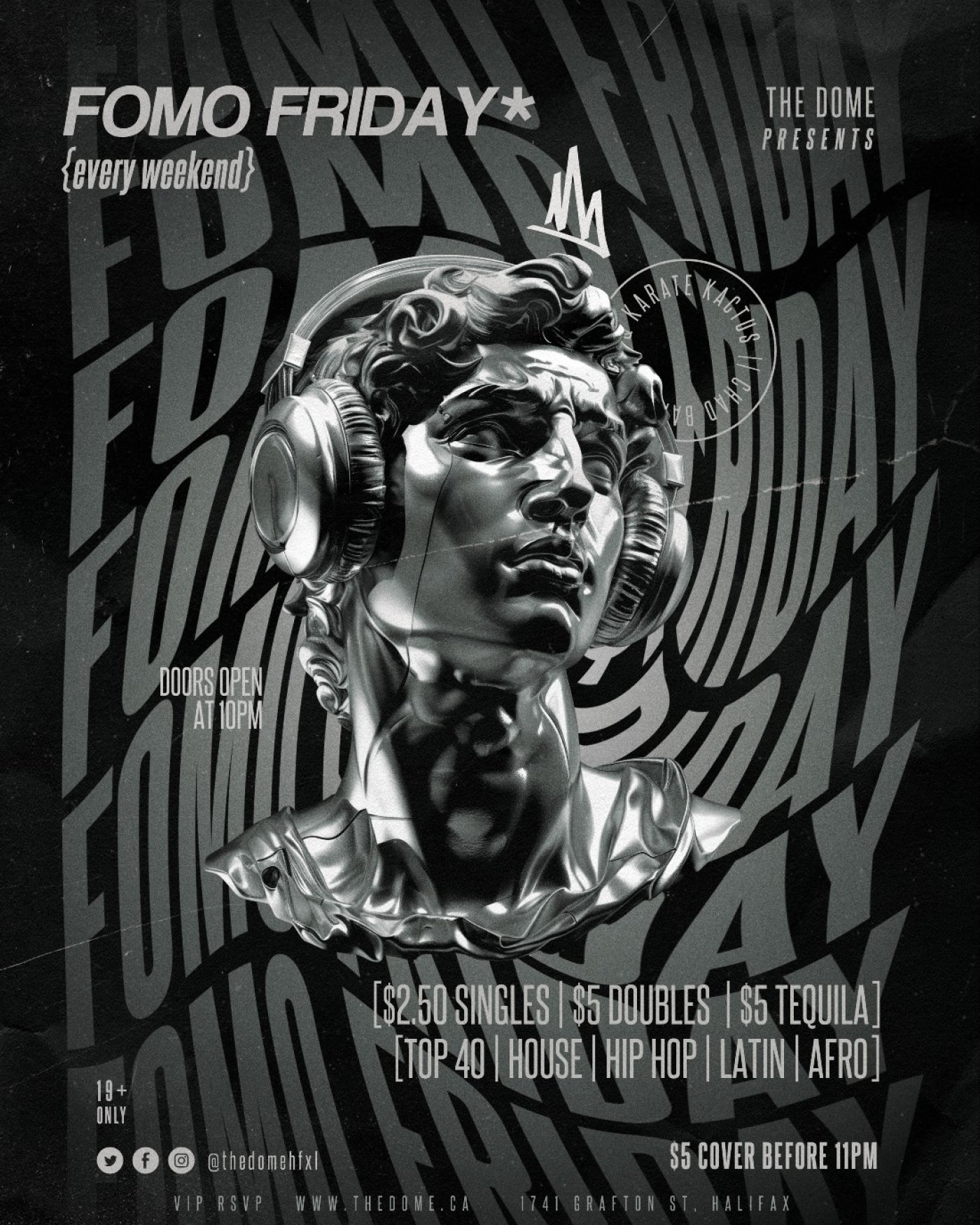 🎧 FOMO FRIDAY, The Dome, Grafton Street, Halifax, NS, Canada, 16 ...