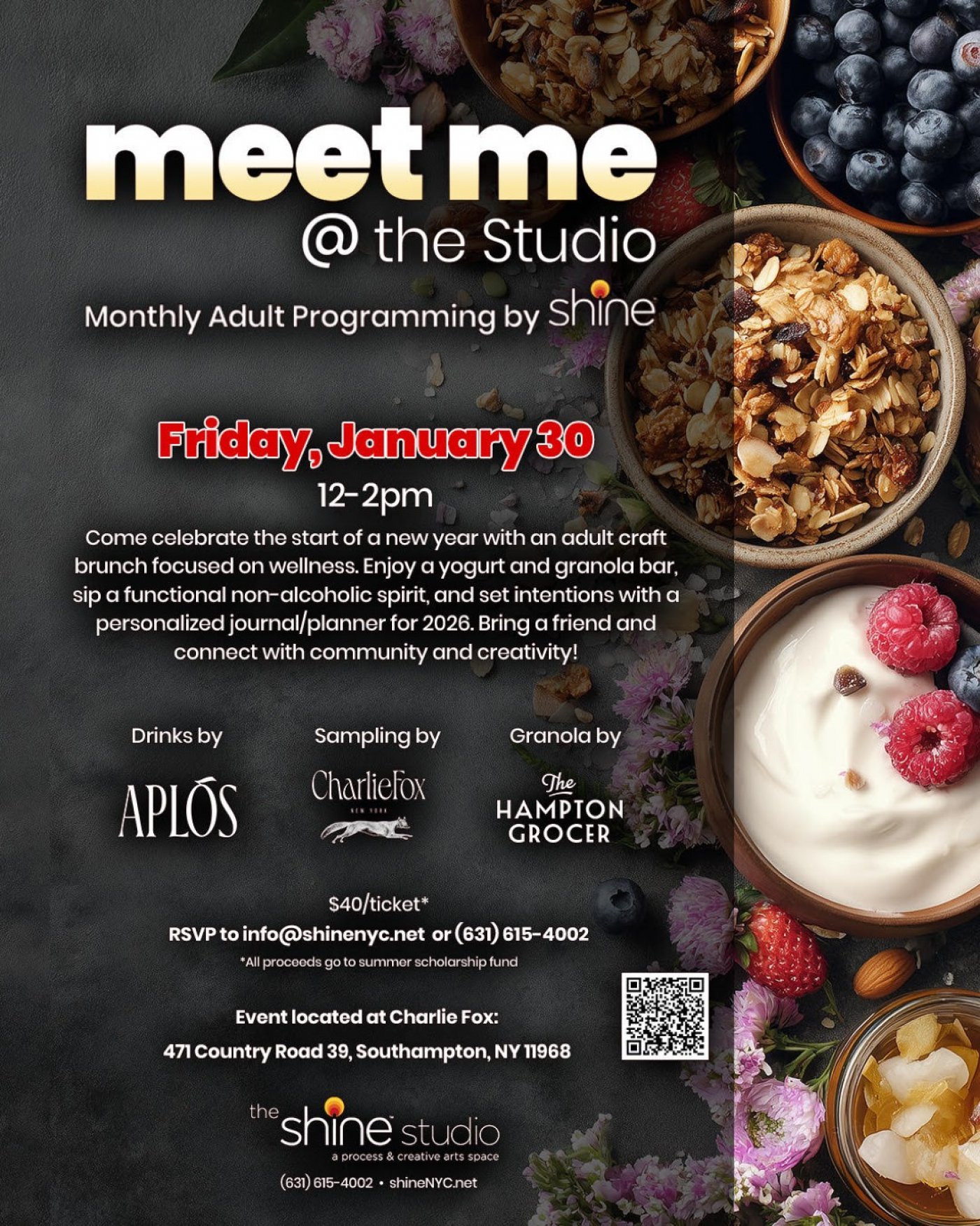 Join The Shine Studio for a Wellness-Inspired Brunch at Charlie Fox on ...