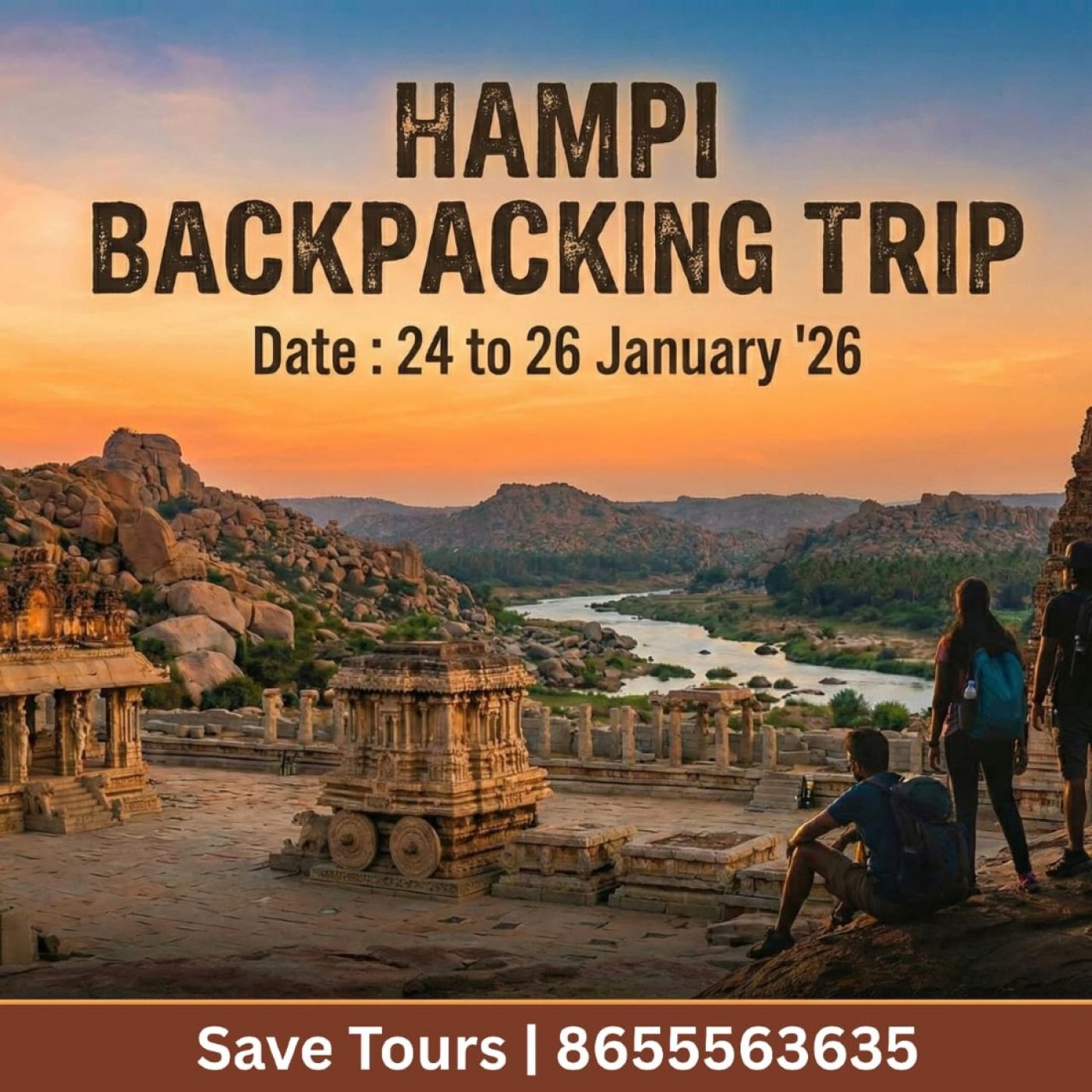 Hampi Backpack Trip- Republic Day Weekend Special Tickets, Hampi ...