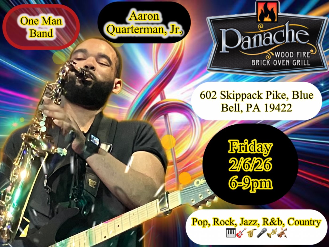 Qman Live 2026 Concert At Panache Woodfire Grill!, Panache Wood Fire ...