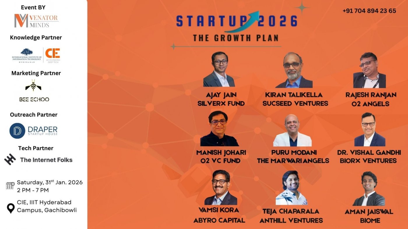 STARTUP GROWTH PLAN 2026 Tickets, IIIT-H | International Institute of ...