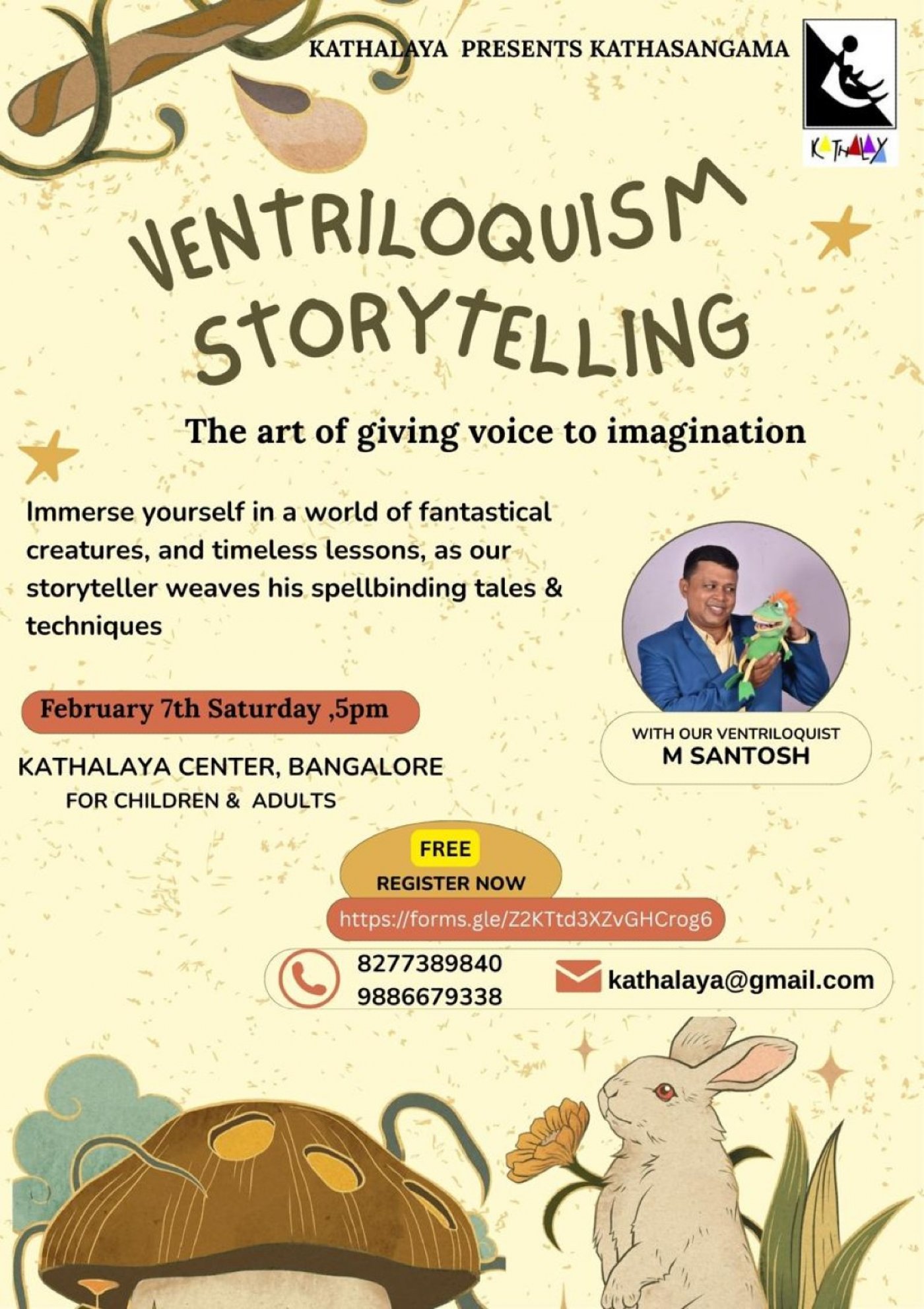 Kathasangama - open to all, Kathalaya's International Academy of ...