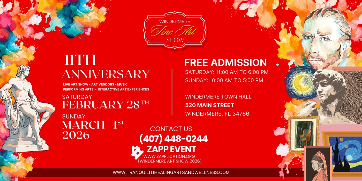 Windermere Art Show 11th Annual Feb 28th/Mar 1st 2026, Windermere Town ...
