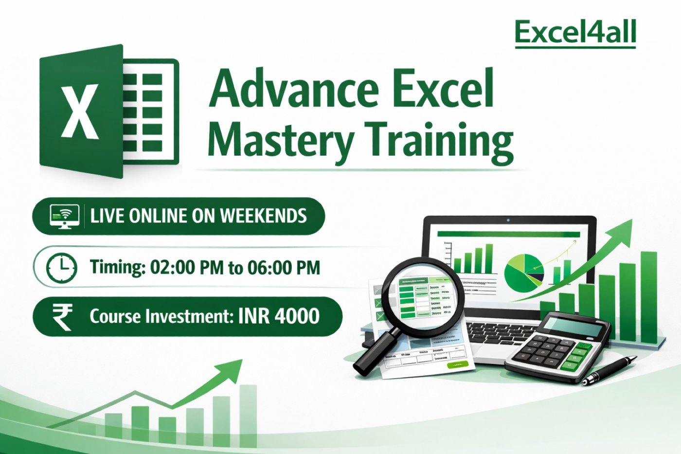 Advance Excel Mastery Training Live Online Tickets, March 14 to March ...