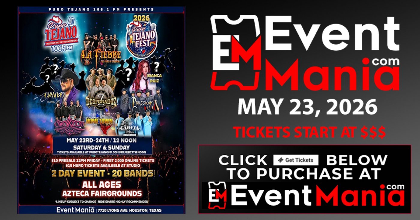 Attend Puro Tejano Fest - Houston, TX in Houston on May 23, 2026 ...