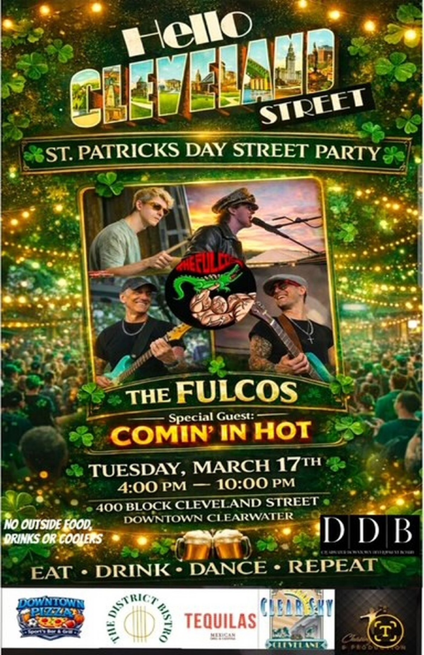 Hello Cleveland Street!! FREE ST. PATRICKs DAY CONCERTS, Cleveland ...