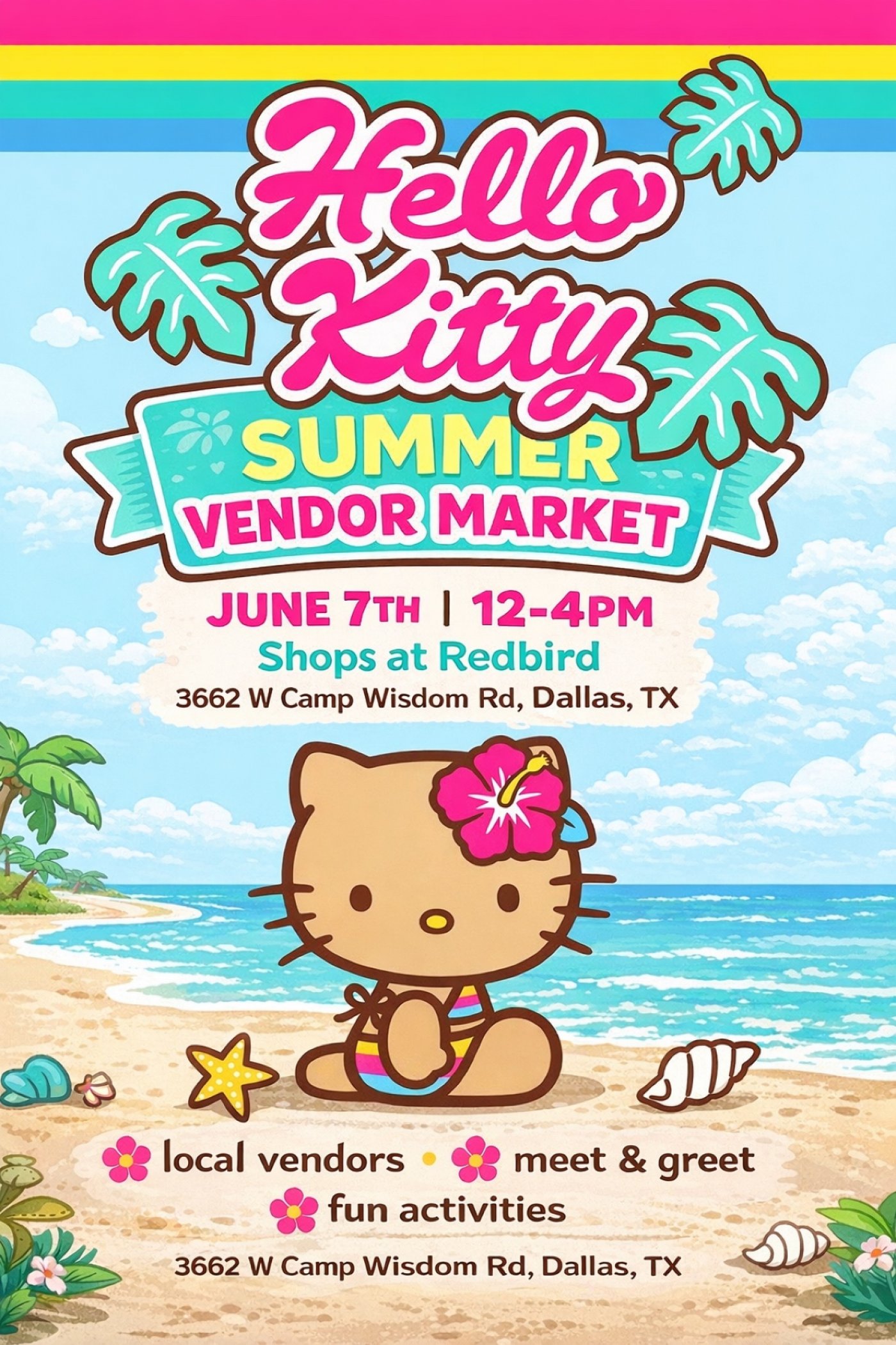Hello Kitty Summer Market , SHOPS AT REDBIRD, Dallas, 7 June 2026 ...