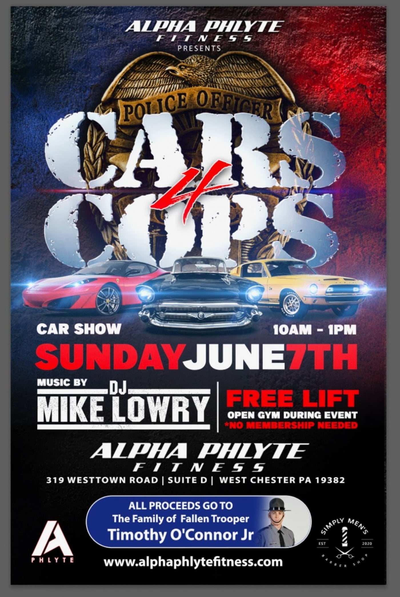 Cars 4 Cops, Alpha Phlyte Fitness West Chester, 7 June 2026 | AllEvents