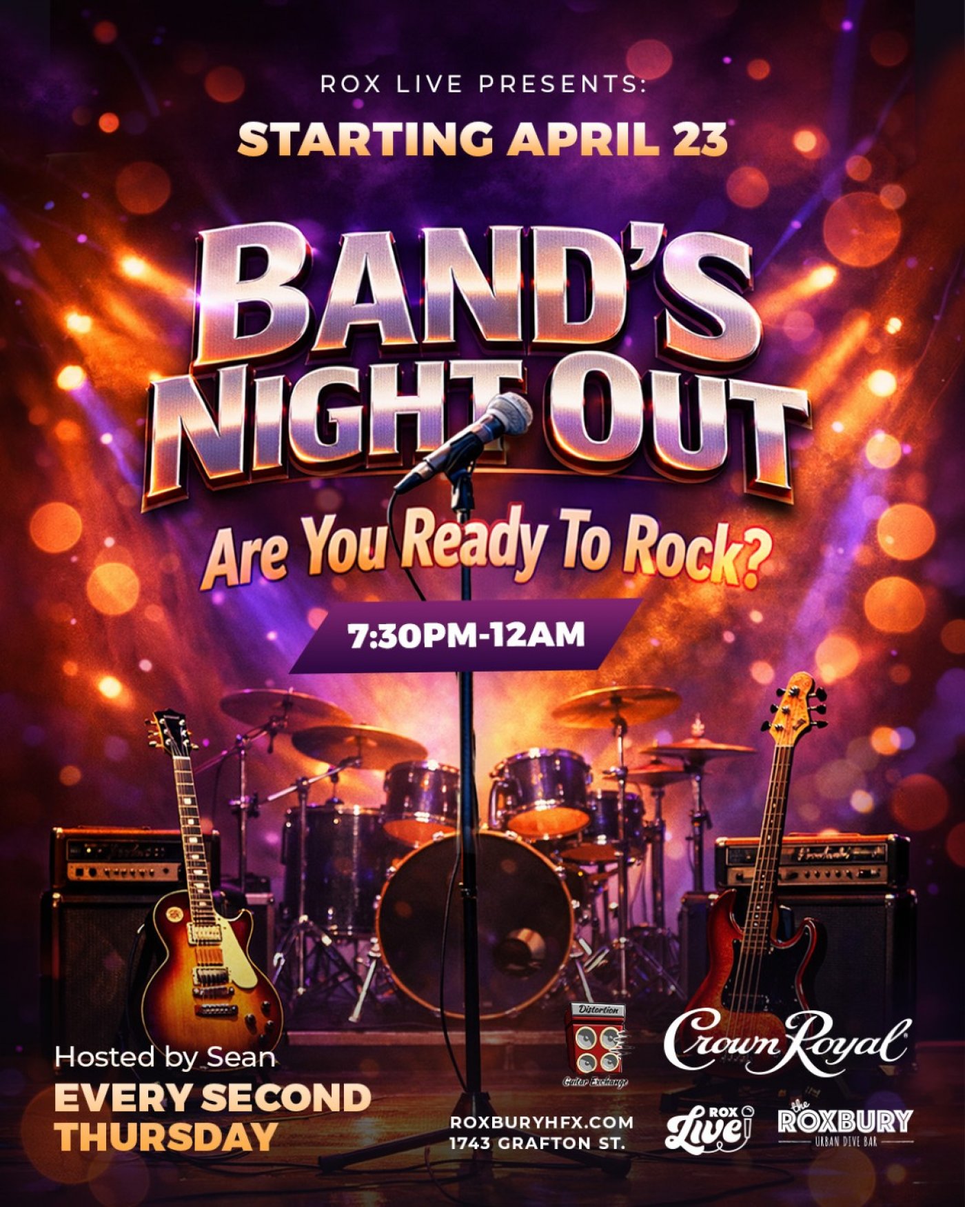 🎸 BAND’S NIGHT OUT at Rox Live! 🎸, 1743 Grafton St, Halifax, 4 June to ...