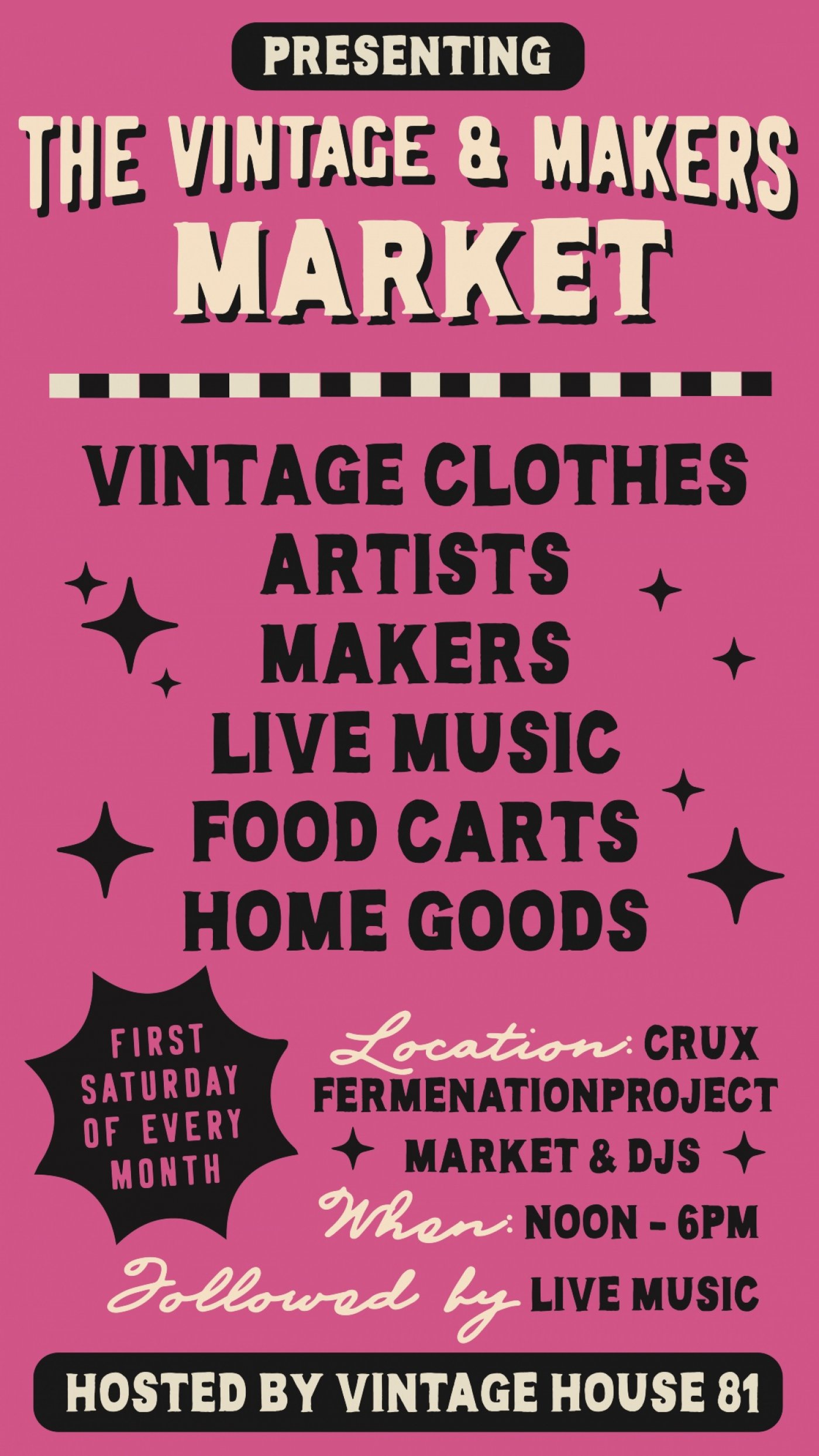 The Vintage & Makers Market Tickets, Crux Fermentation Project, Bend, 6 ...