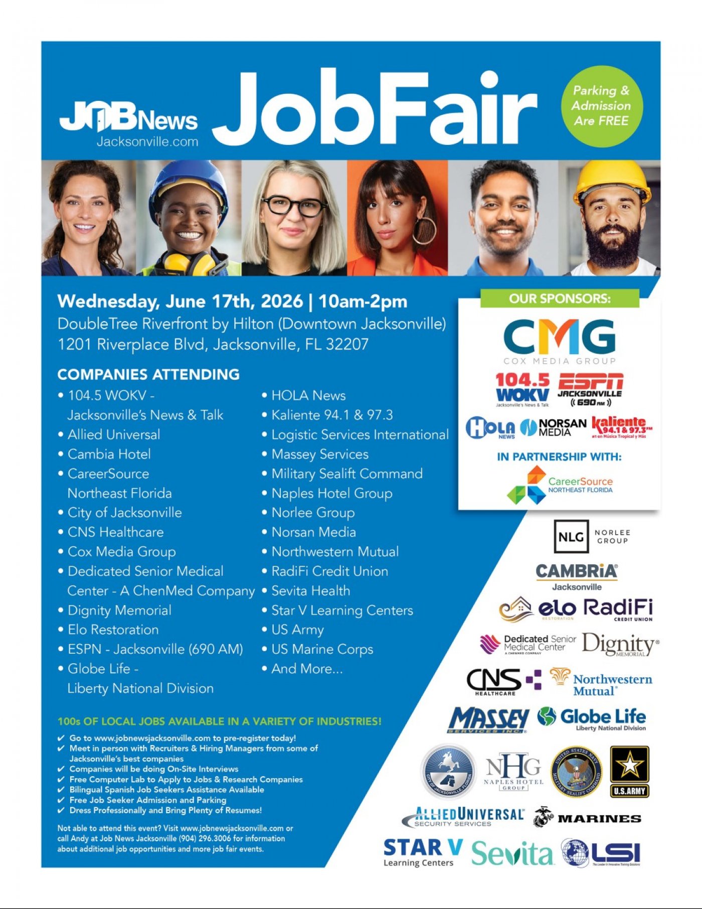 Jacksonville JOB FAIR - 20+ Companies Hiring for 100s of LOCAL JOBS ...